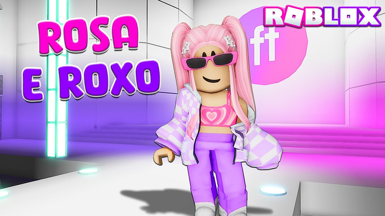 DESAFIO SÓ PODE USAR ROXO E ROSA NO FASHION FAMOUS - Roblox - YouTube