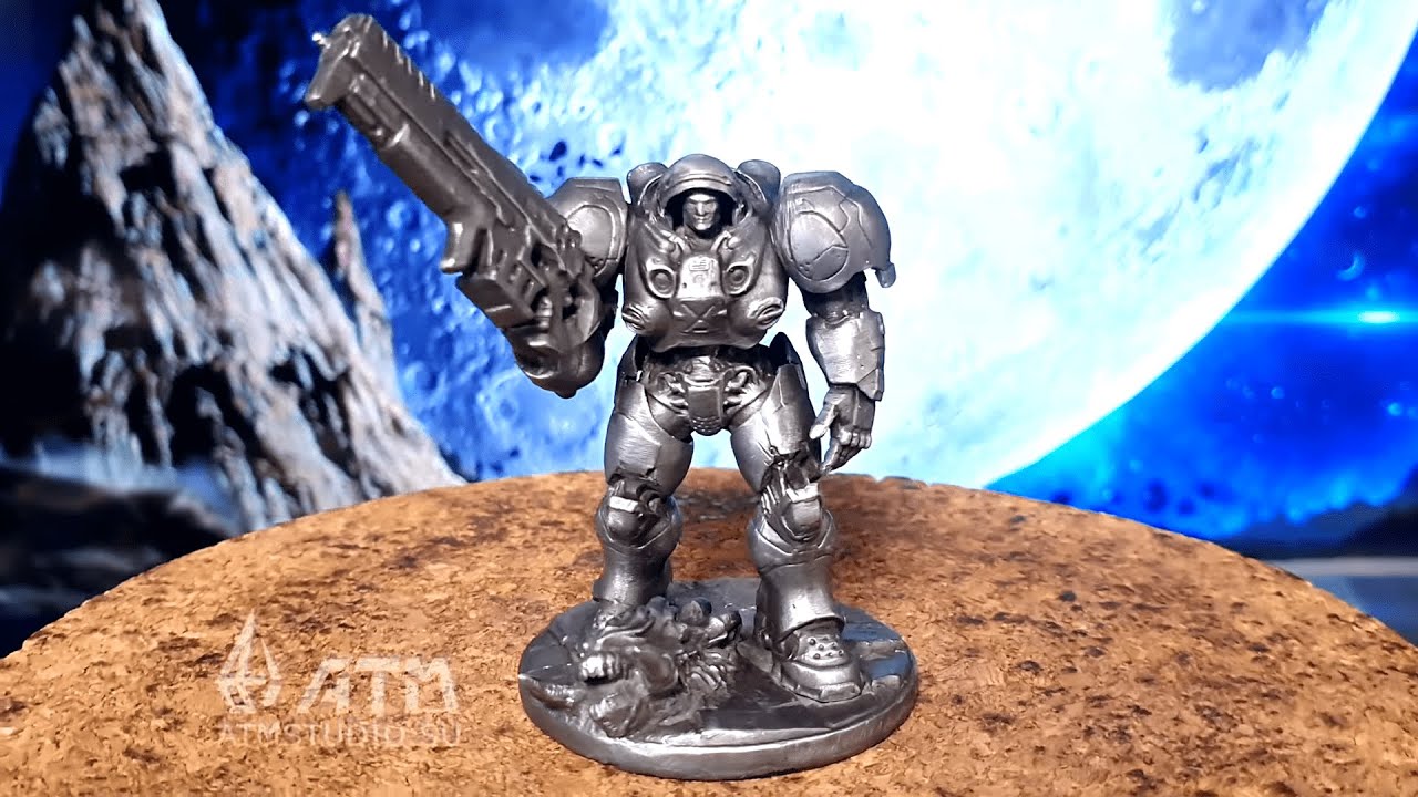 [ATM] StarCraft Marine Terran metal miniature figure handmade figure ...