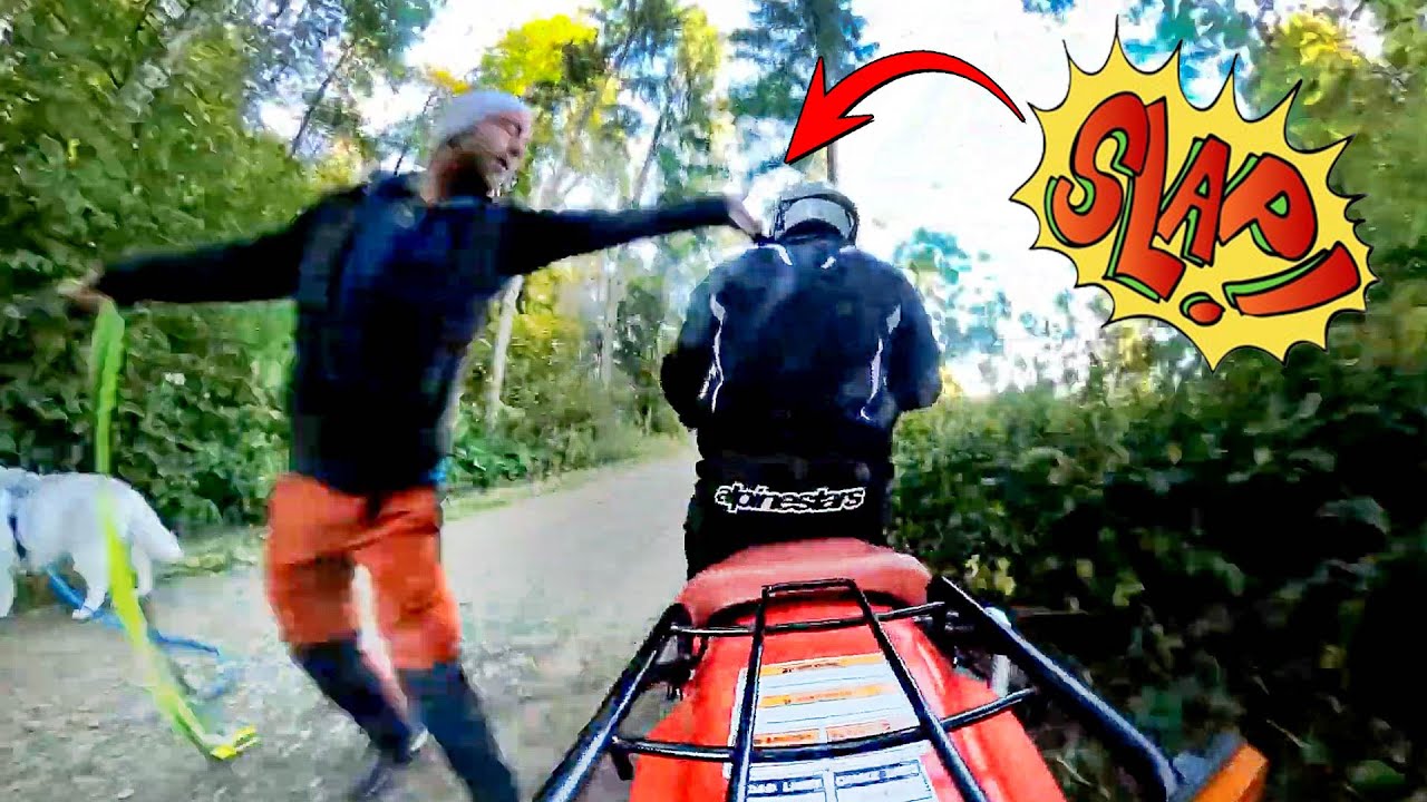 ROADS OF RAGE | ANGRY HIKER HITS RIDERS - YouTube