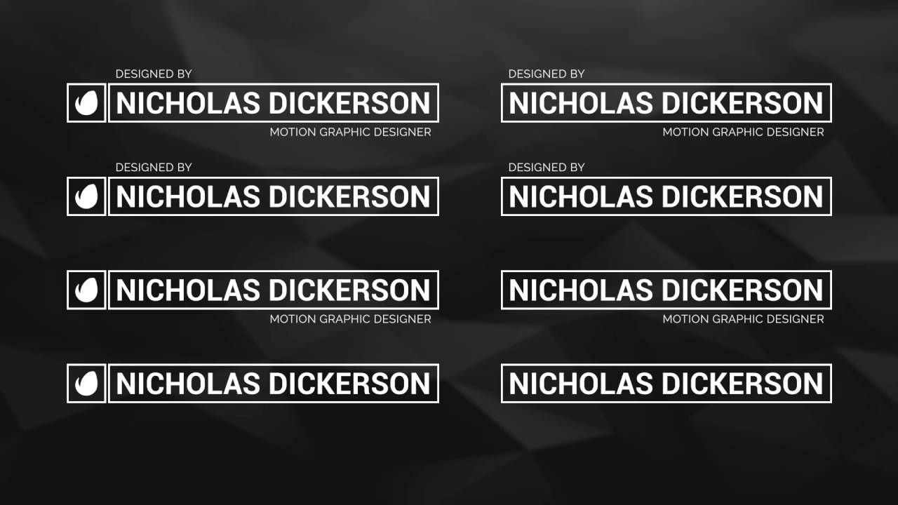 Simple Line Lower Thirds 2 After Effects Template - YouTube