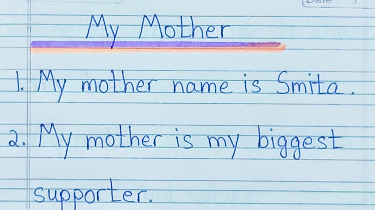 my mother essay/ 10 lines on my mother/easy essay on my mother/ my ...