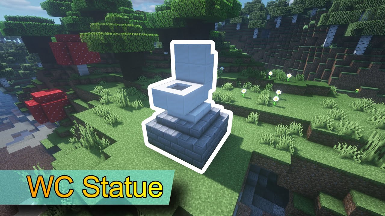 Wie Baut man in Minecraft eine Toiletten / WC Statue - YouTube