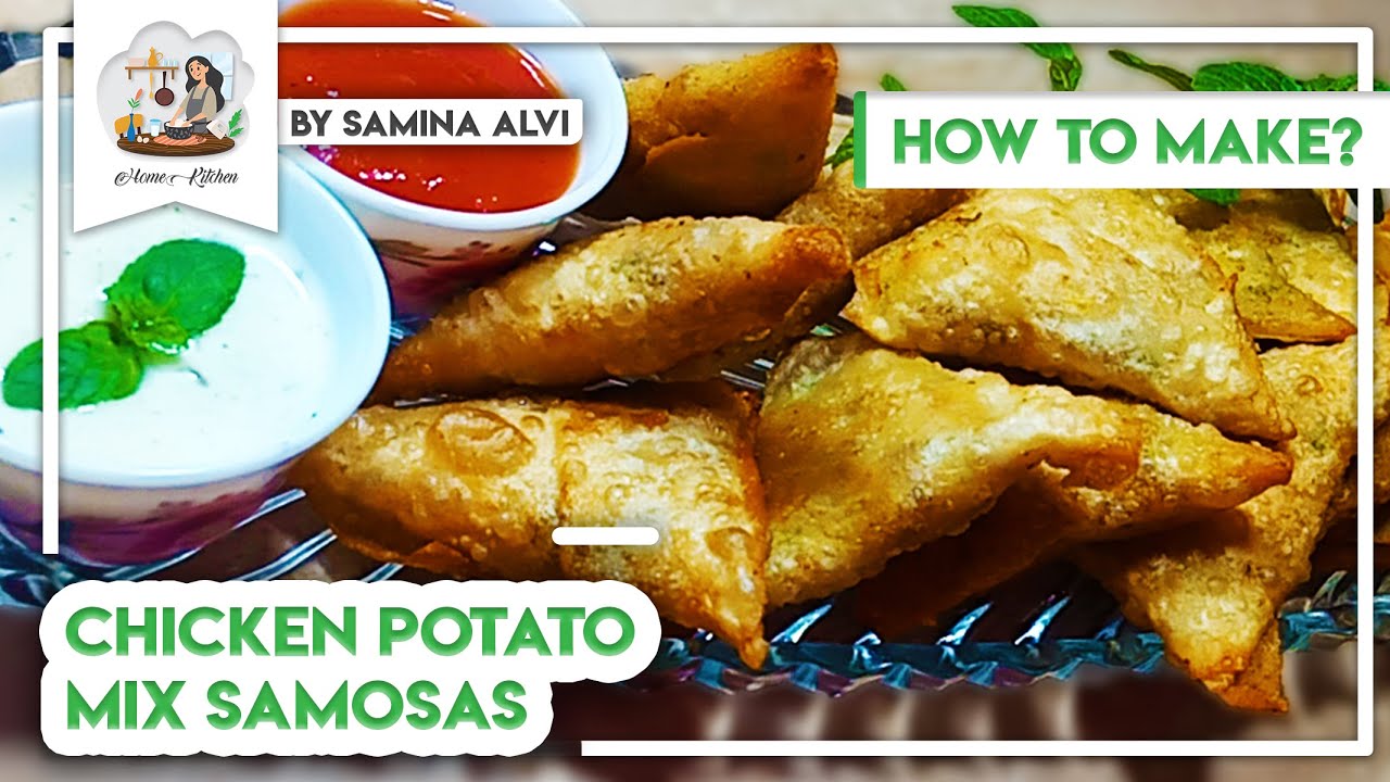 Chicken Potato Mix Samosas Recipe: How to make Chicken Potato Samosas ...