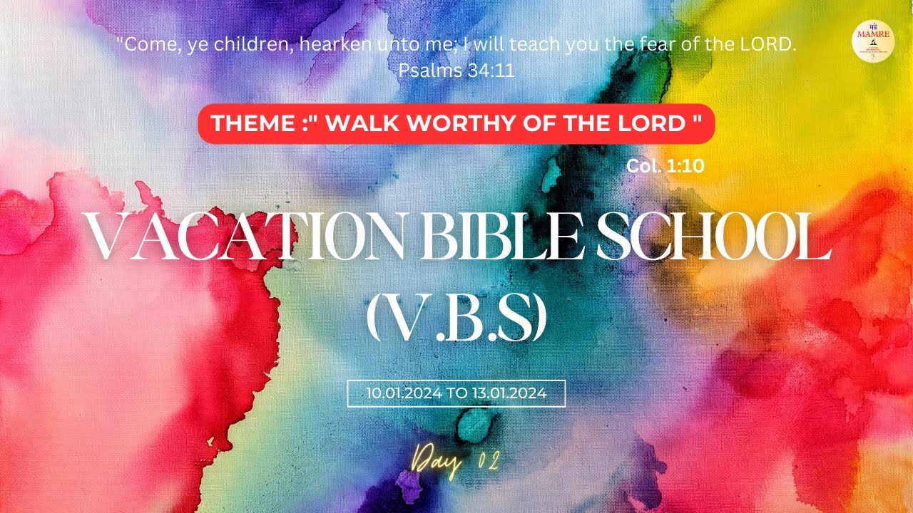 VBS (VACATION BIBLE SCHOOL )DAY 3 13.01.2024 . MORNING SESSION # ...