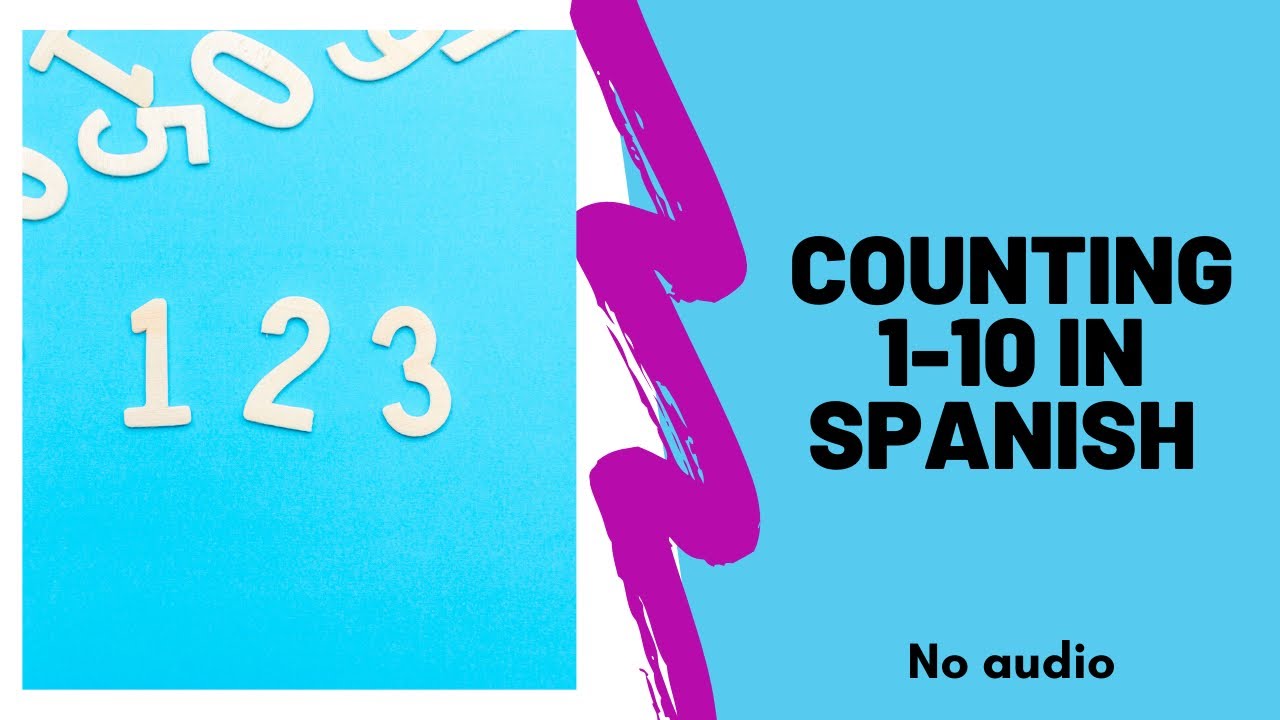 How to count in Spanish (no audio)-Numbers flash cards in Spanish 1-10 ...