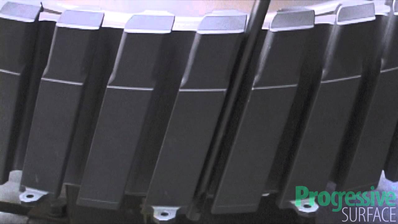 Shot Peening Using a Rotating Lance - Progressive Surface - YouTube