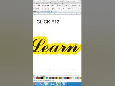 CorelDRAW Pro Tip: Create an Outline Text Curve Like a Pro - YouTube