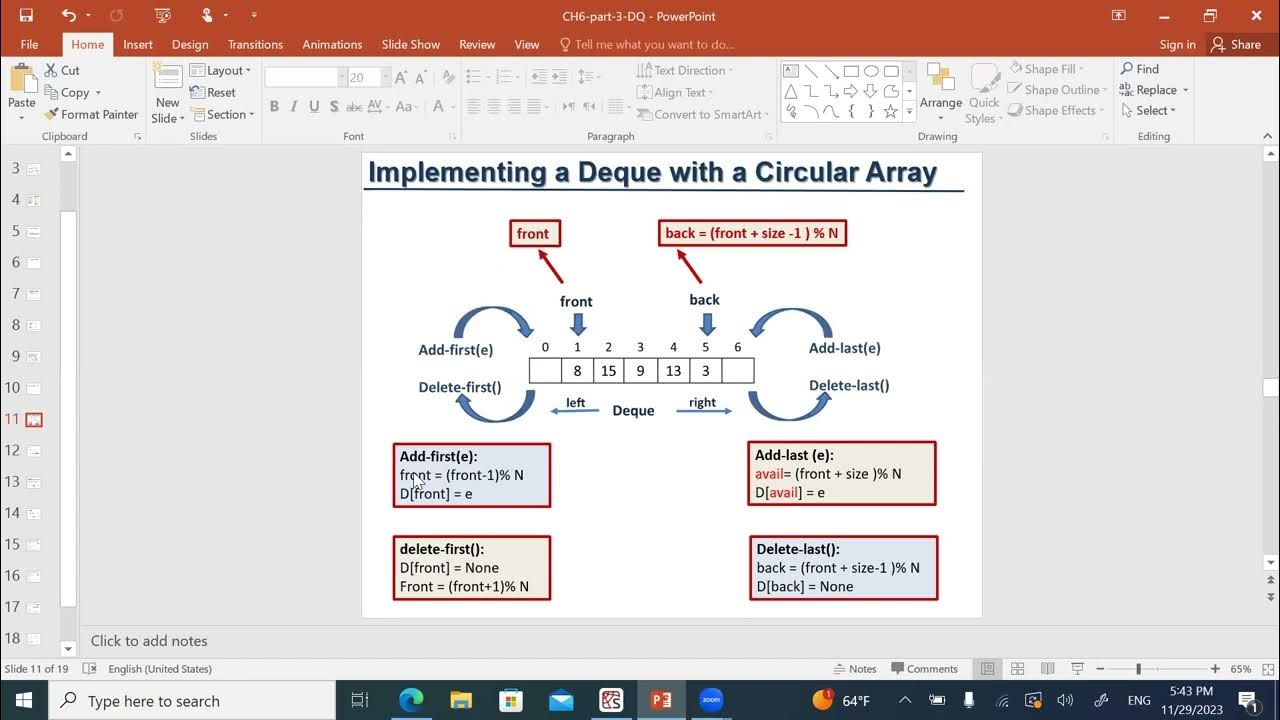 cs250 chapter6 lecture6 deque - YouTube