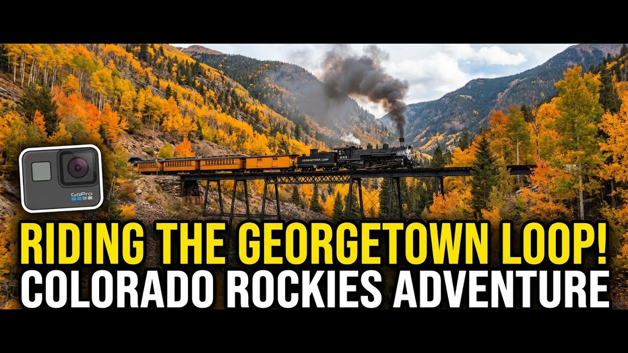 Riding the Georgetown Loop railroad in the Colorado Rocky Mountains ...