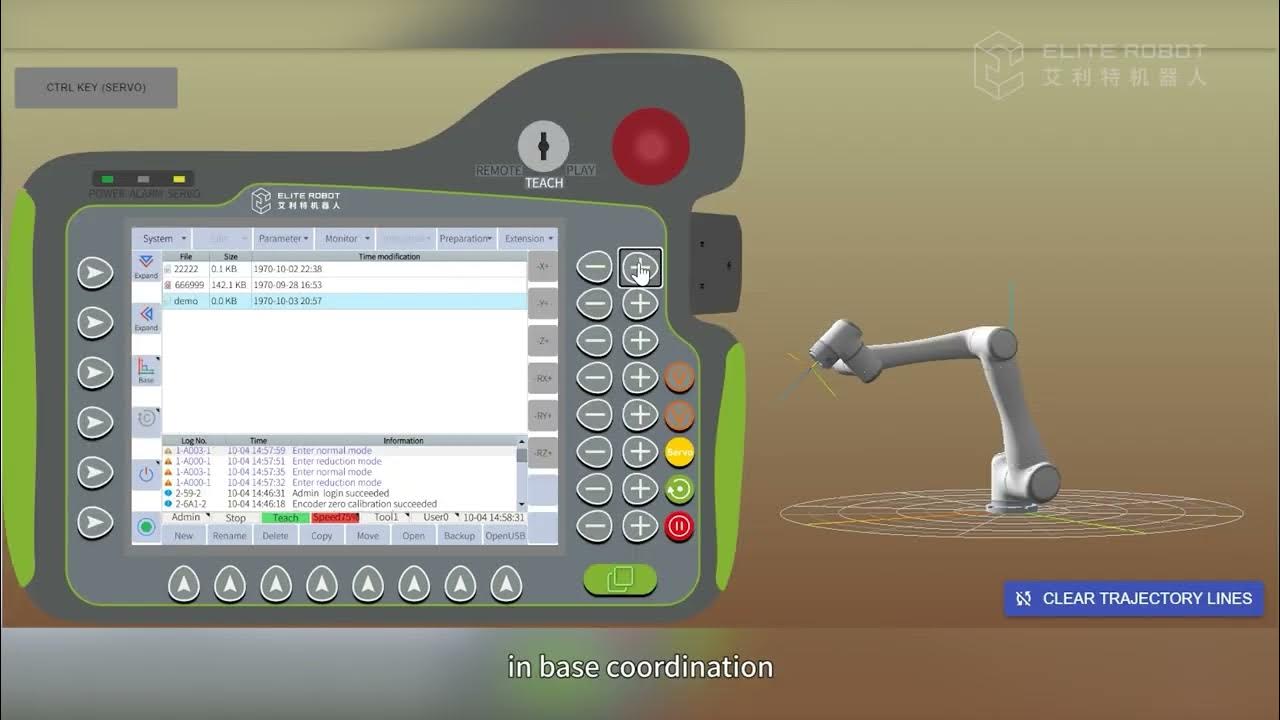 Elite Robot-05 Jogging the Robot - YouTube