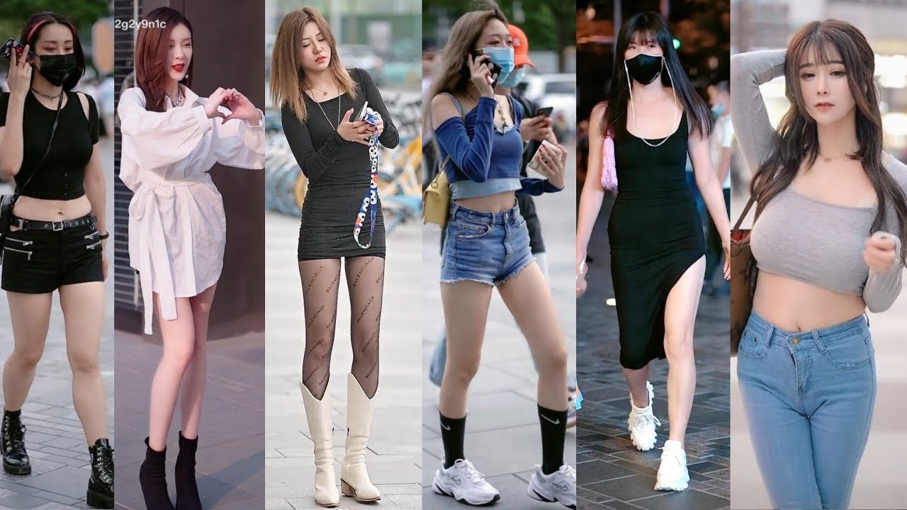 Mejores Street Fashion Douyin China 抖音街拍穿搭 !douyin Tiktok China Thời