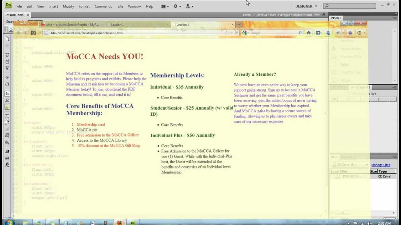 Web Design: Lesson 3 - What are div's class' and wrappers and how to ...