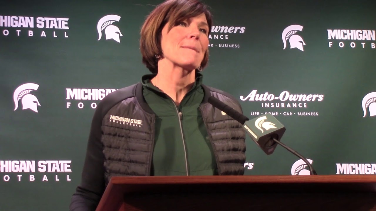 MSU Volleyball Coach Cathy George Moments Ago. - YouTube