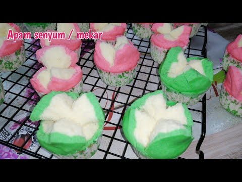 apam mekar / apam senyum mudah - YouTube