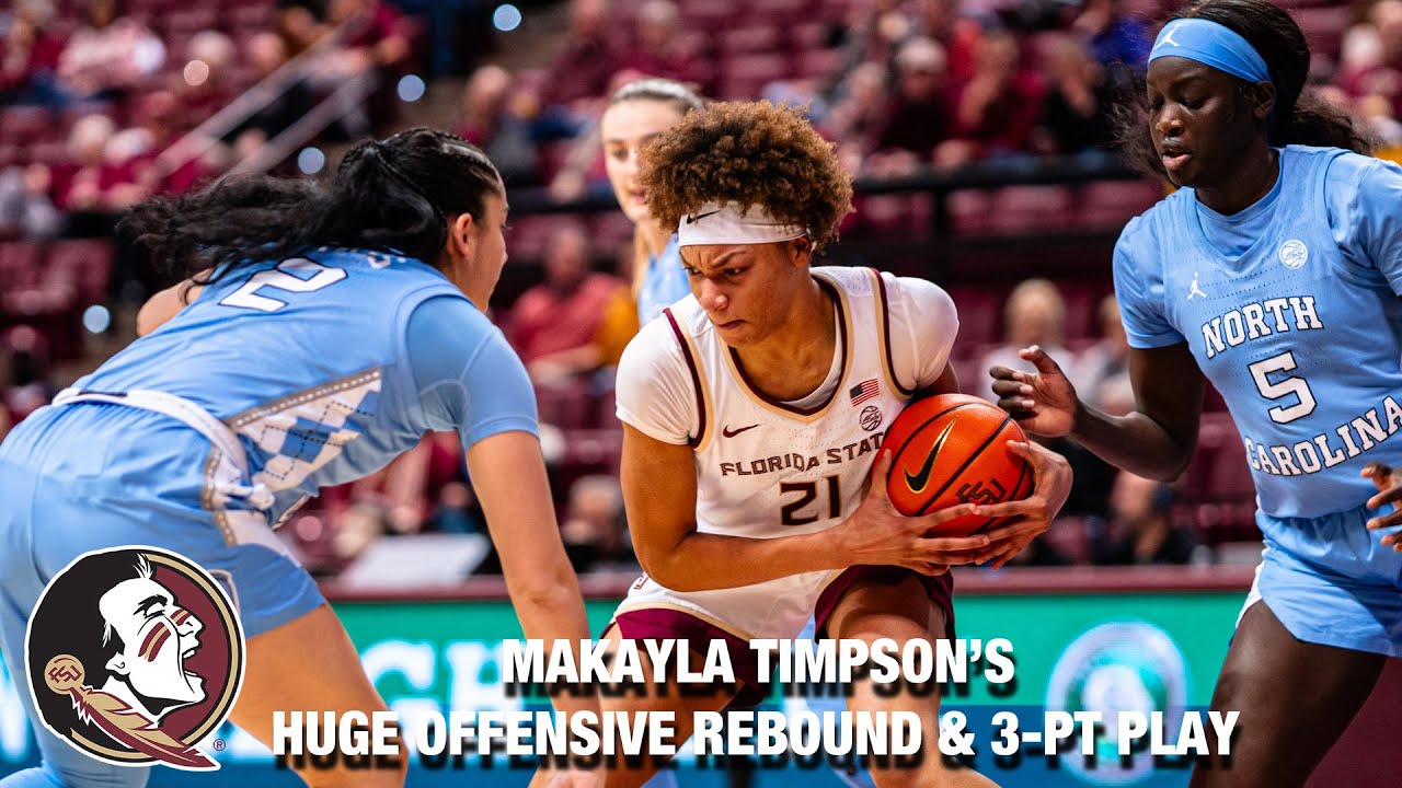Florida State's Makayla Timpson Comes Up With The Huge And-1 - YouTube