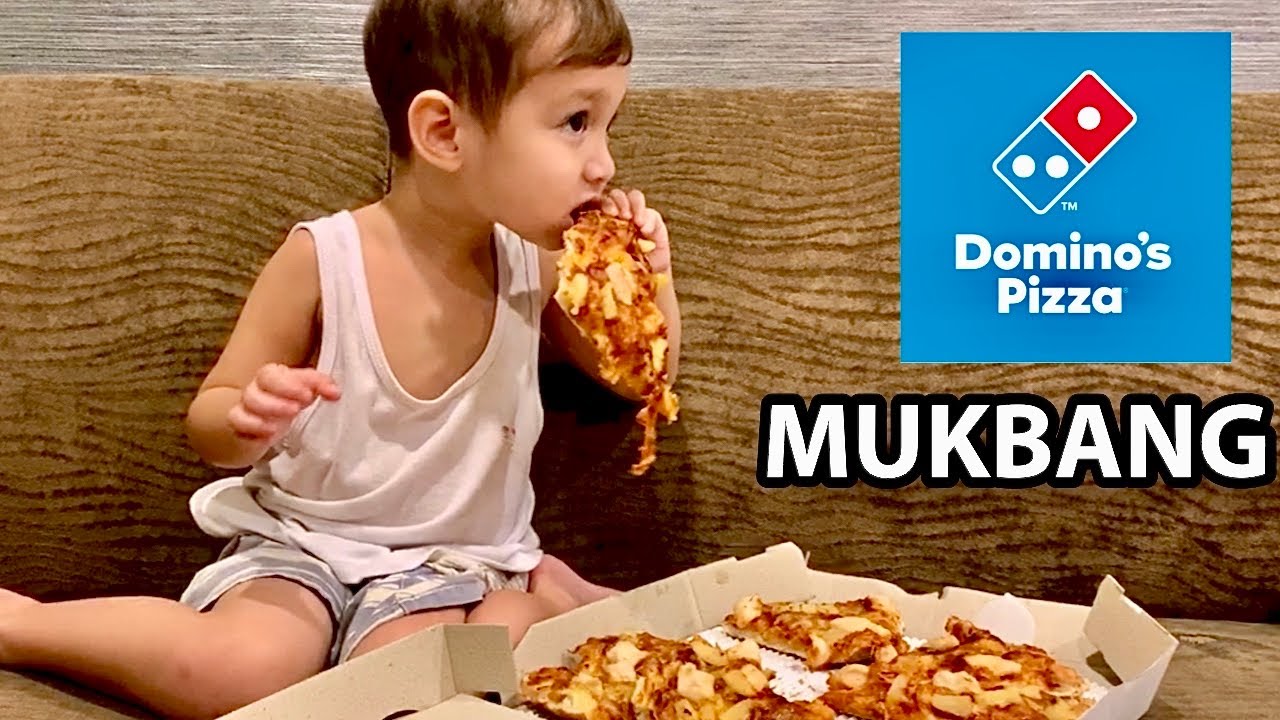 Patrick First Time Eating Domino’s Pizza | Mukbang - YouTube