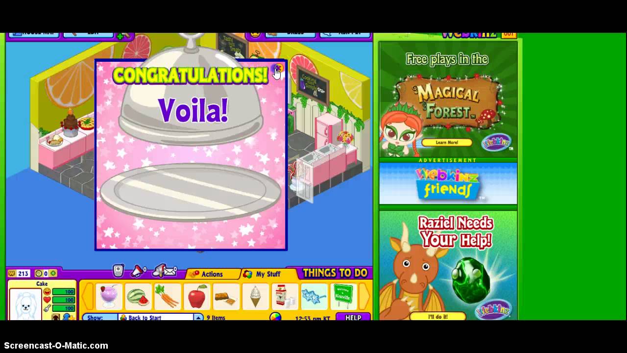 Webkinz: Cooking with Cake 5 (Totally Blendin' Beginning) - YouTube