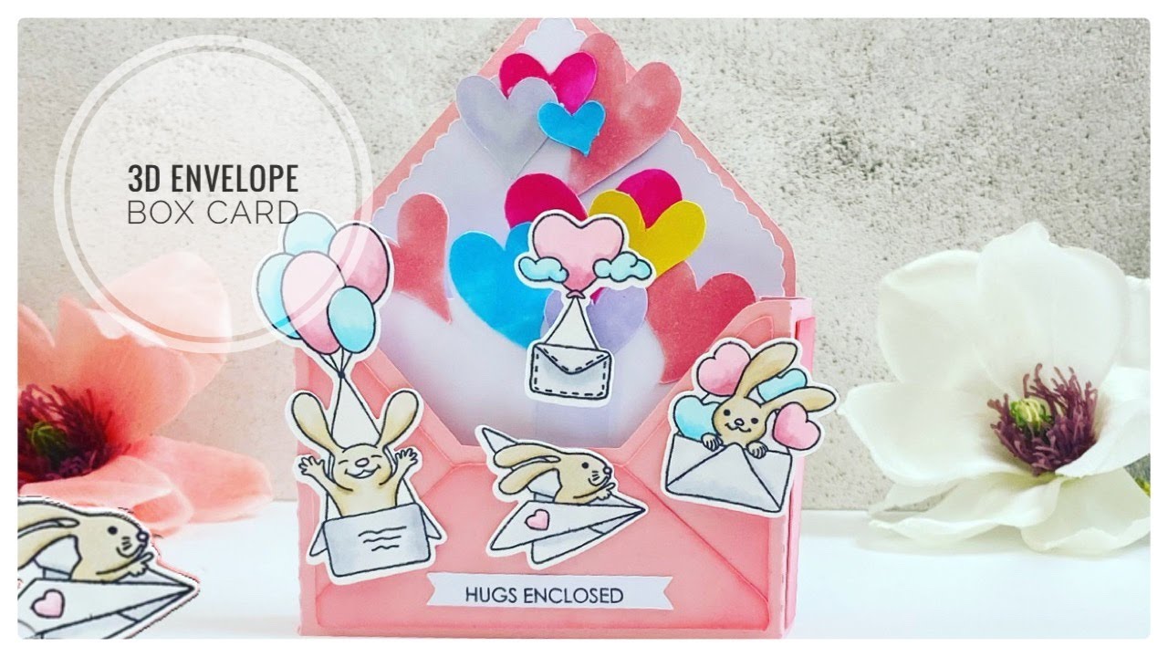 ADORABLE 3D BOX ENVELOPE CARD - YouTube