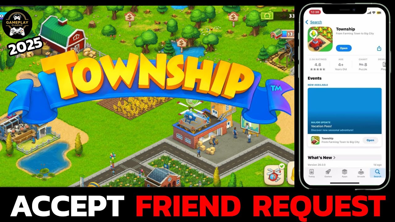 How to Accept a Friend Request in Township? Manage Friends List in ...