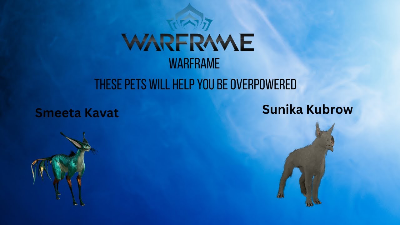 Warframe these PETS will help YOU be OVERPOWERED - YouTube