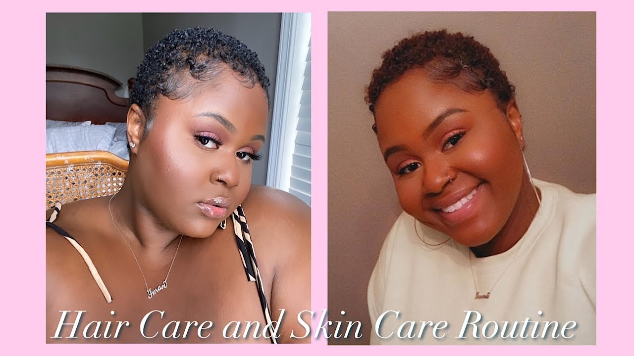 How I Maintain My Short Natural Hair | Plus Skin Care - YouTube
