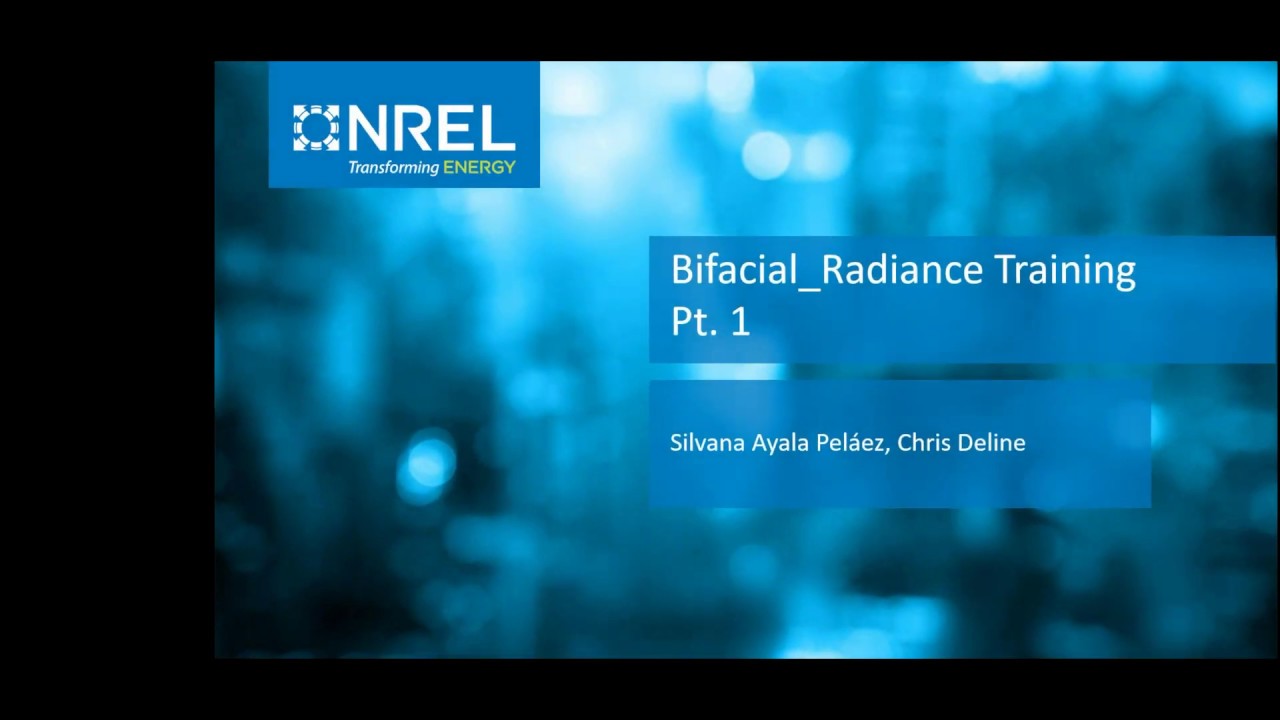Bifacial_Radiance Software Training – Part 1 - YouTube