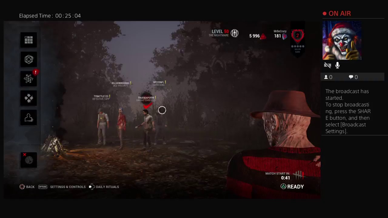 Dbd freddy high rank backwater swamp gg - YouTube