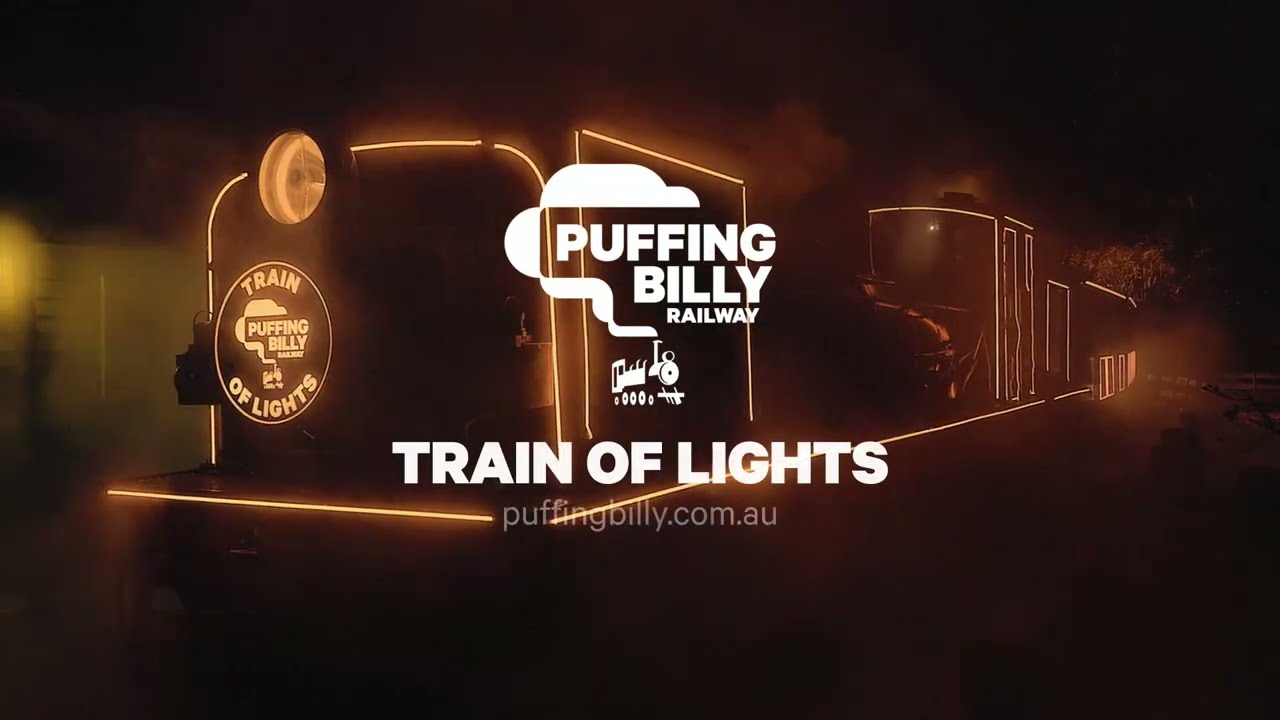 Puffing Billy Railway's Train of Lights - YouTube