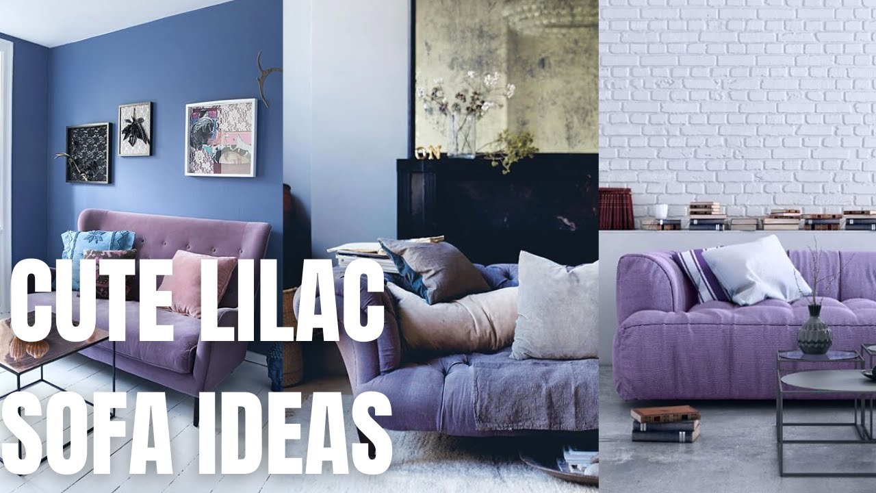 Cute Lilac Sofa Ideas for Living Room. Lilac, Lavender and Very Peri ...