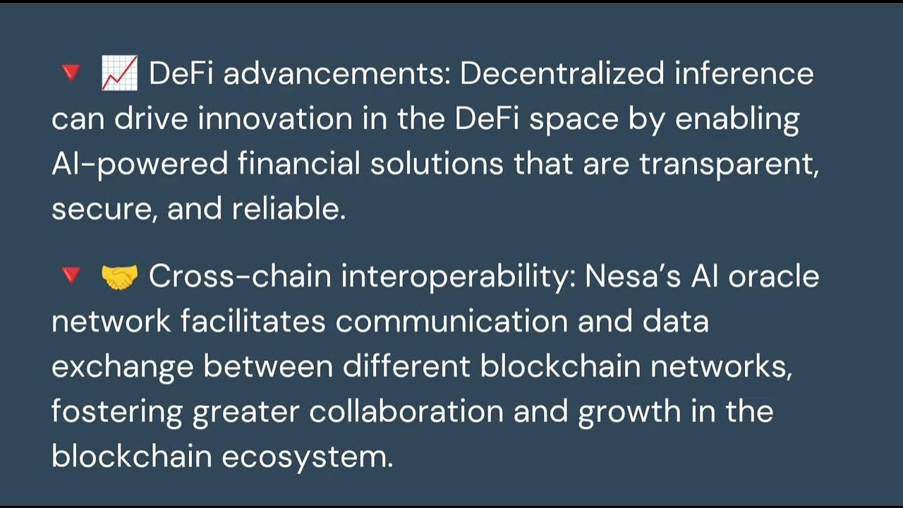 Nesa the Future of AI Oracles: Nesa’s Decentralized Inference - YouTube