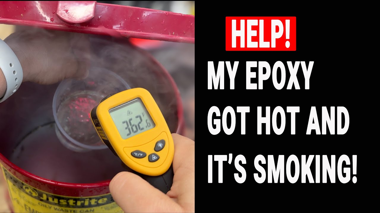 HELP! My epoxy got hot and started smoking! Testing the Exothermic ...