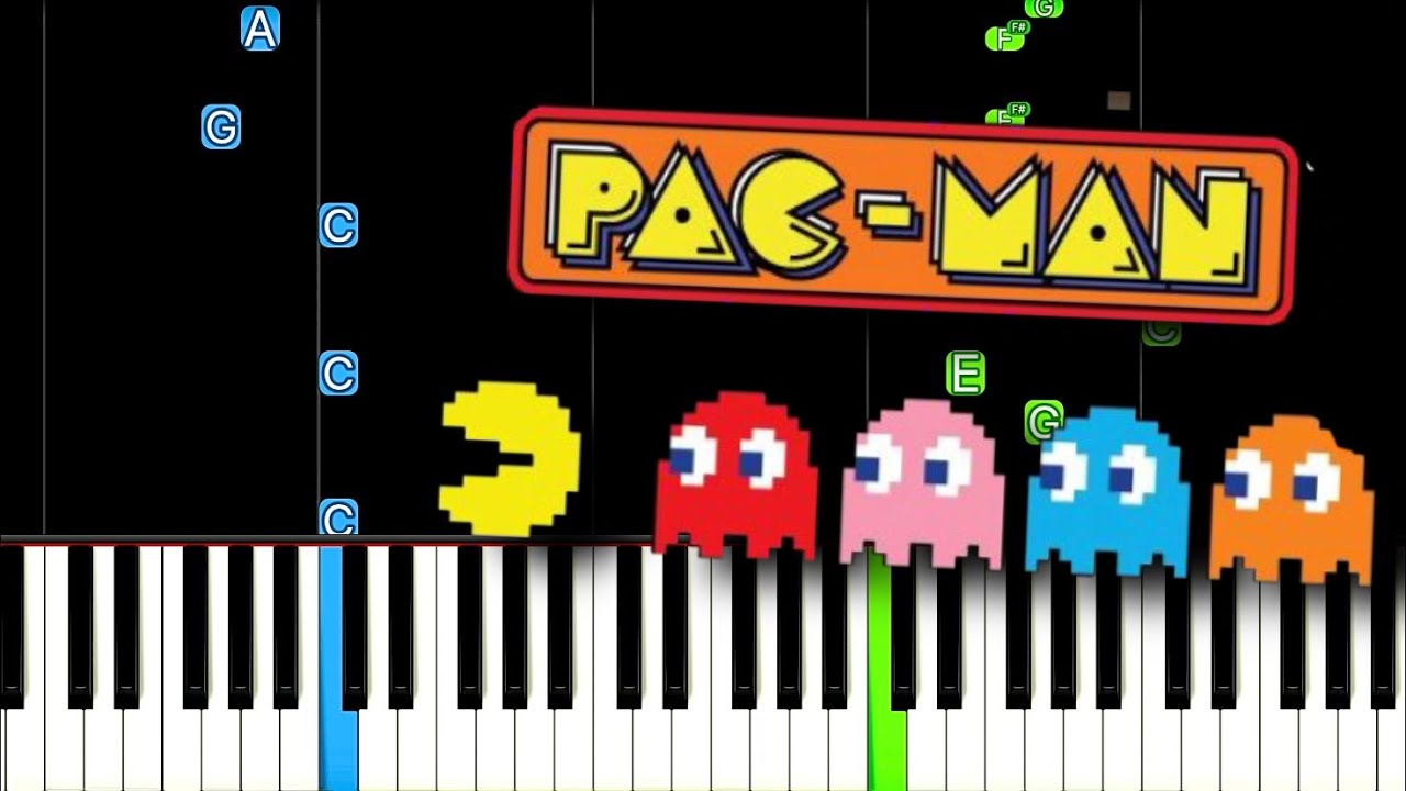 PAC-MAN - Original Theme | EASY Piano Tutorial - YouTube
