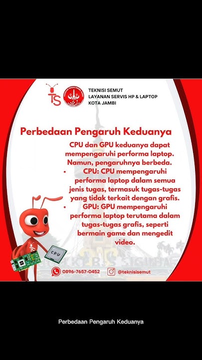 Perbedaan CPU dan GPU dalam menunjang performa laptop - YouTube