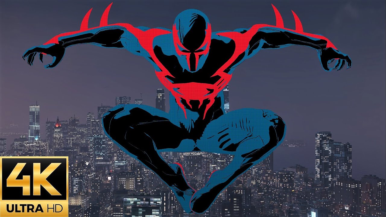 Spider-Man Remastered PC - Comic Book 2099 Suit Free Roam Gameplay Mod ...