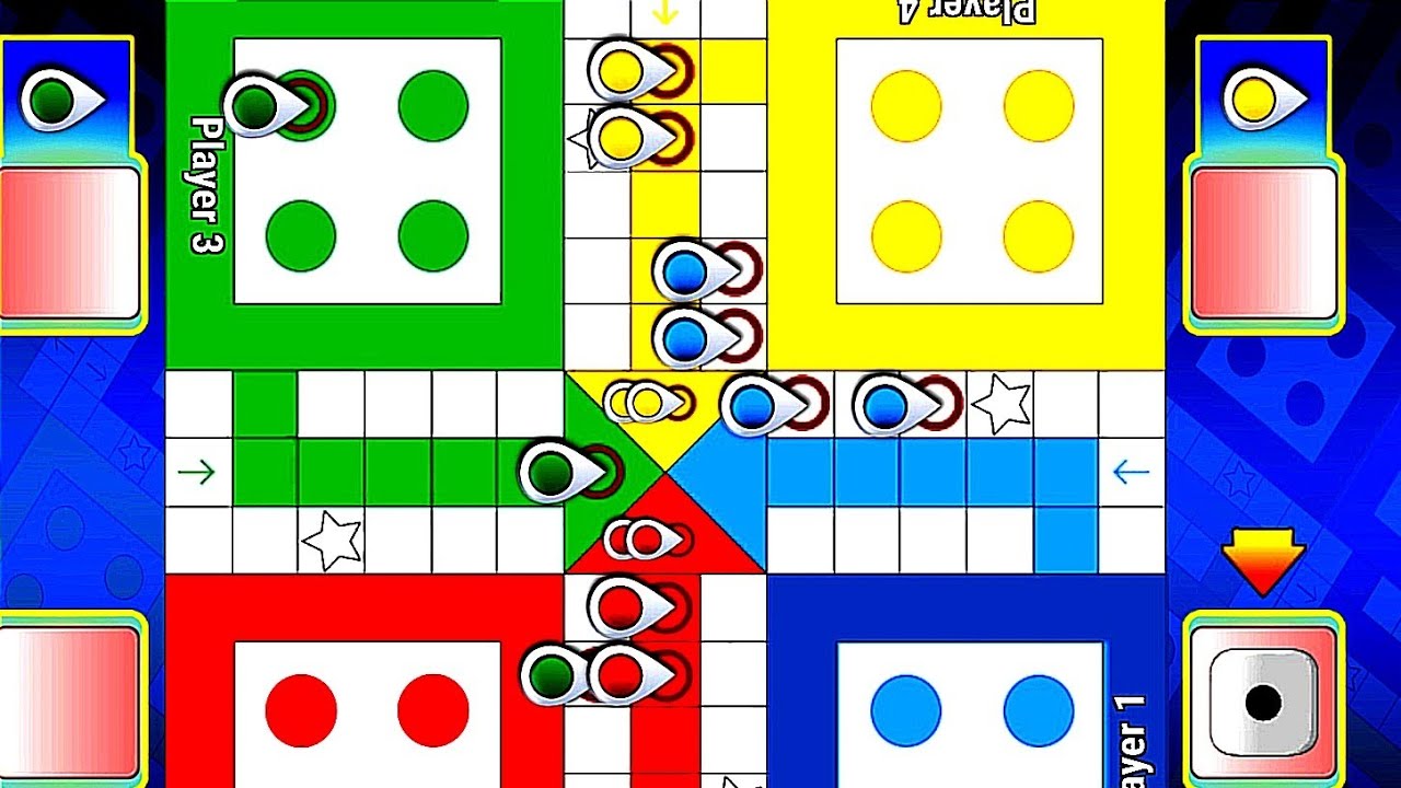 Ludo game in 4 players || Ludo King || ludo gameplay लूडो किंगगेम ...