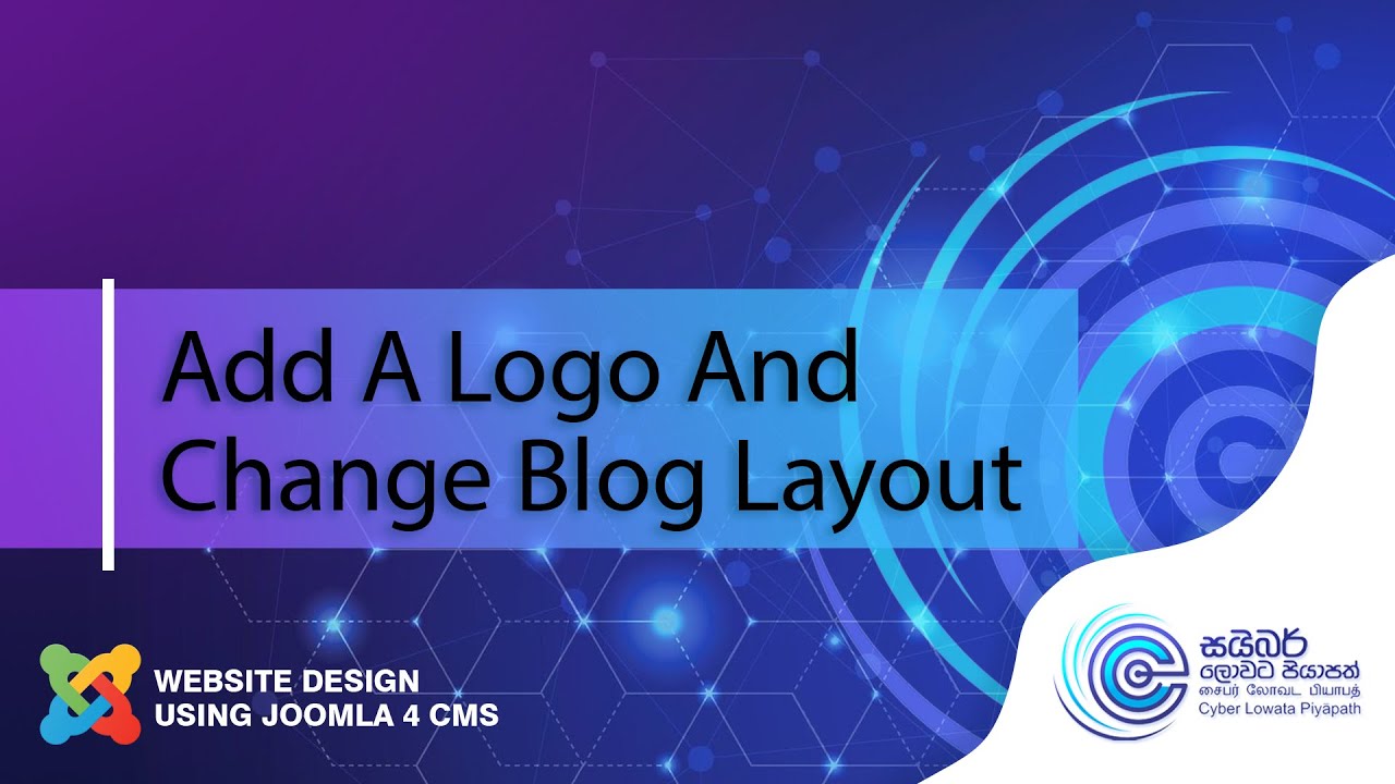 11.Add a Logo and change Blog Layout - YouTube