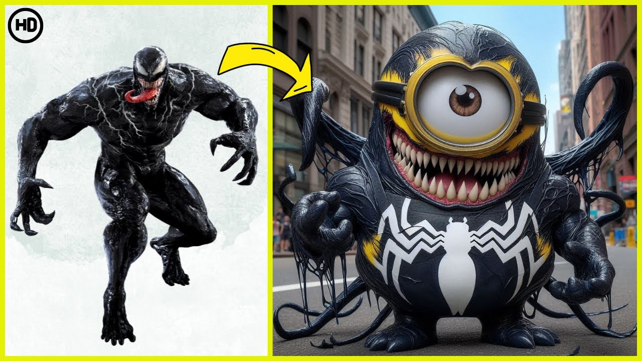 Epic Transformations: Marvel and DC Heroes Become Minions! - YouTube