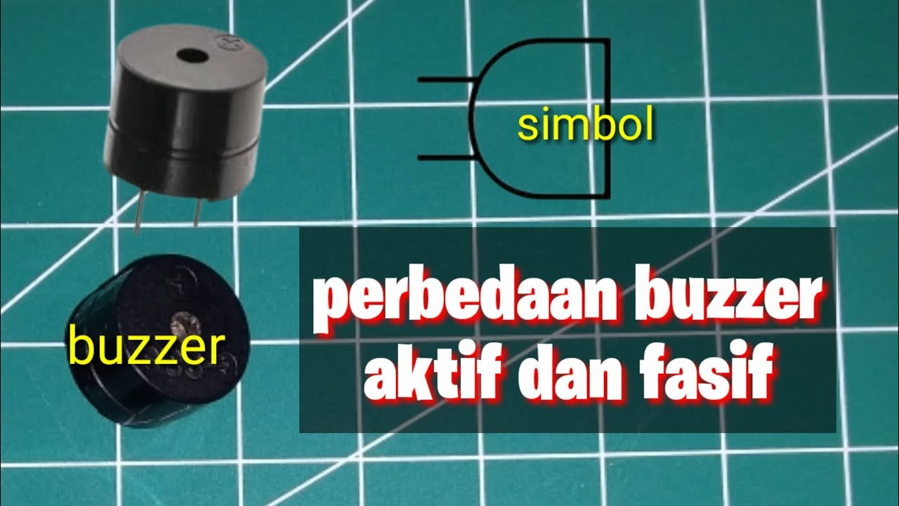 cara membedakan buzzer pasif dan buzzer aktif - YouTube