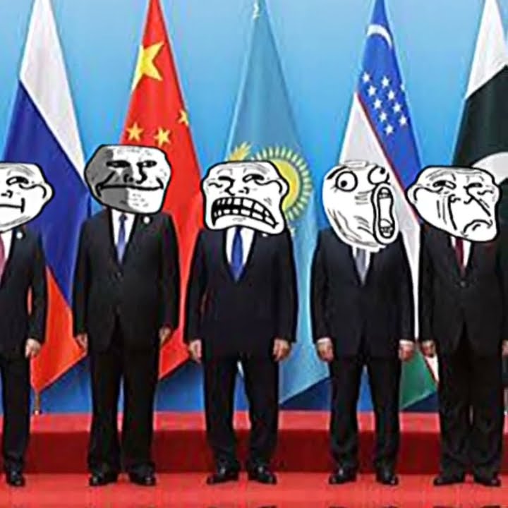 SCO troll face edit #meme #india #russia #china #pakistan #kazakhstan # ...
