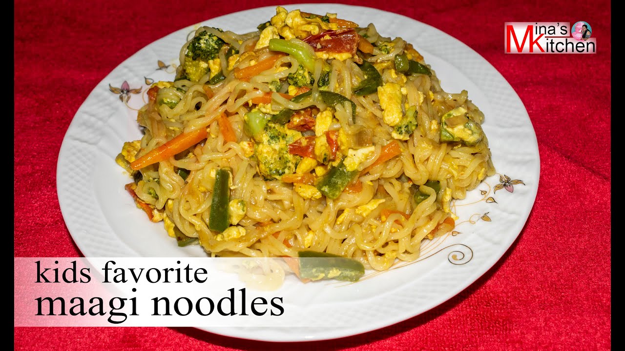 kids favorite maggi noodles || cheesy vegetable maggi recipe - YouTube