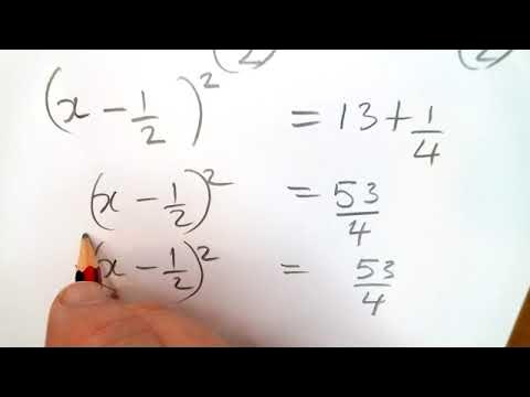 Completing the square IGCSE Ex 13 10 Q1a - YouTube