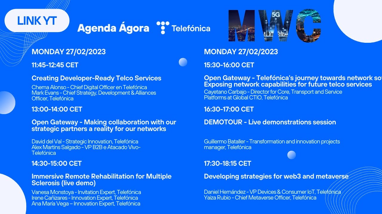 MWC 2023 Monday 27th February (eng) - YouTube