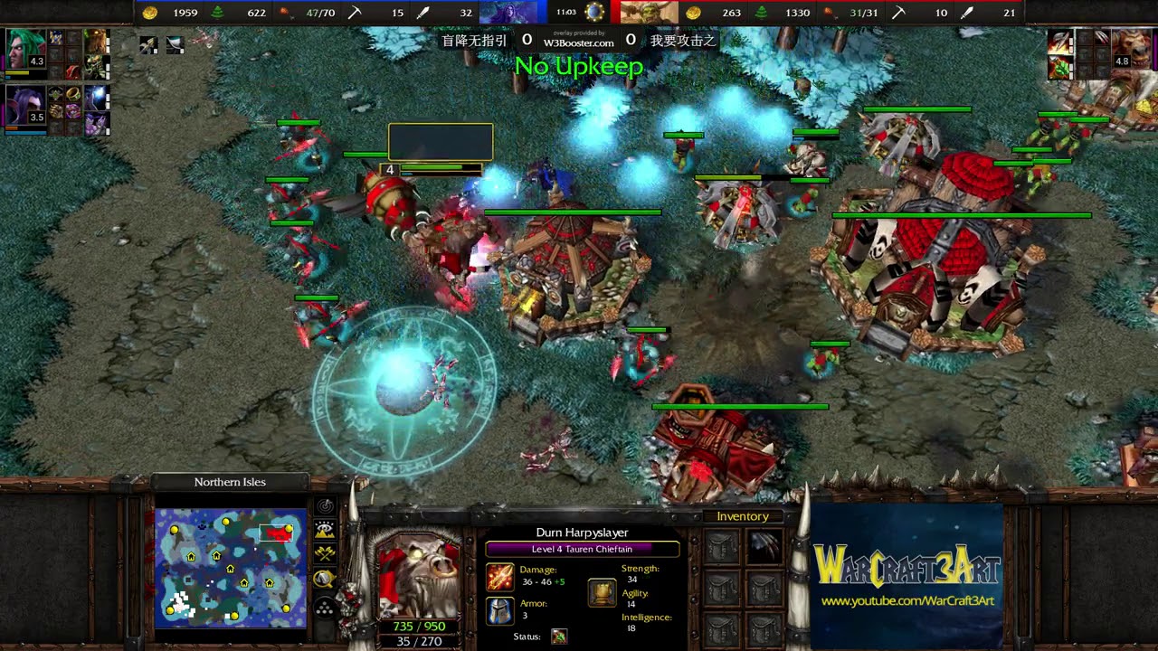 Infi(ORC) vs 盲降无指引(NE) - Warcraft 3: Classic - RN5036 - YouTube