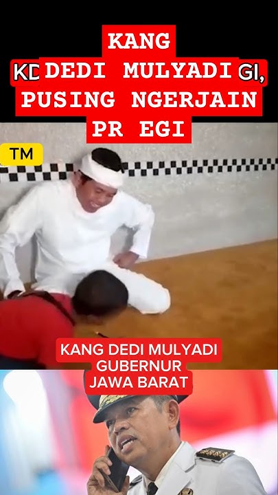 Kang Dedi Mulyadi Pusing Ngerjain PR EGI #viralvideo #viralshorts #fyp #shorts - YouTube