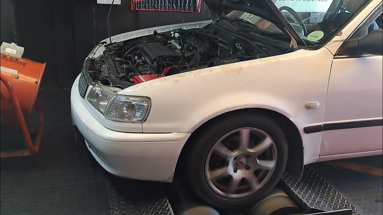 Toyota 20v in for a std Dicktator Management System tuning from R800 - YouTube