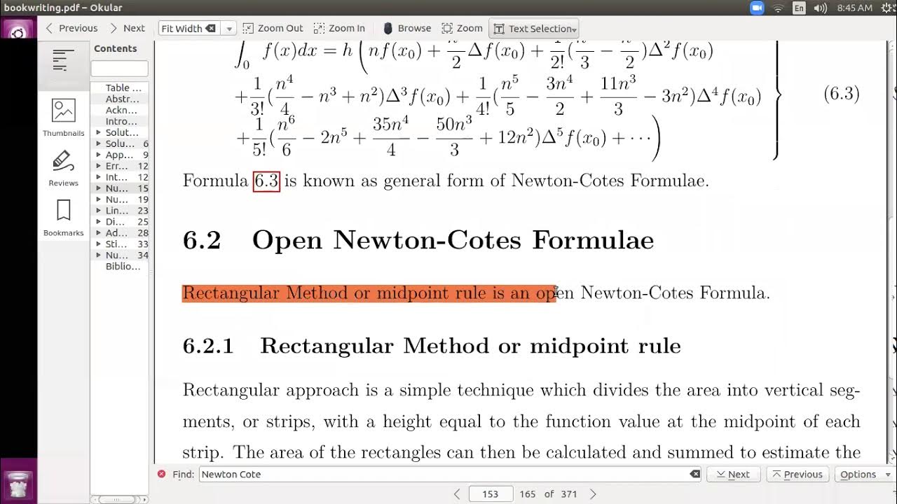 Numerical Integration, Newton-Cotes Formulae - YouTube