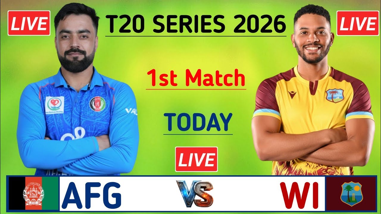 Afghanistan vs West Indies 1st T20 match 2026 | Afg vs Wi today match ...