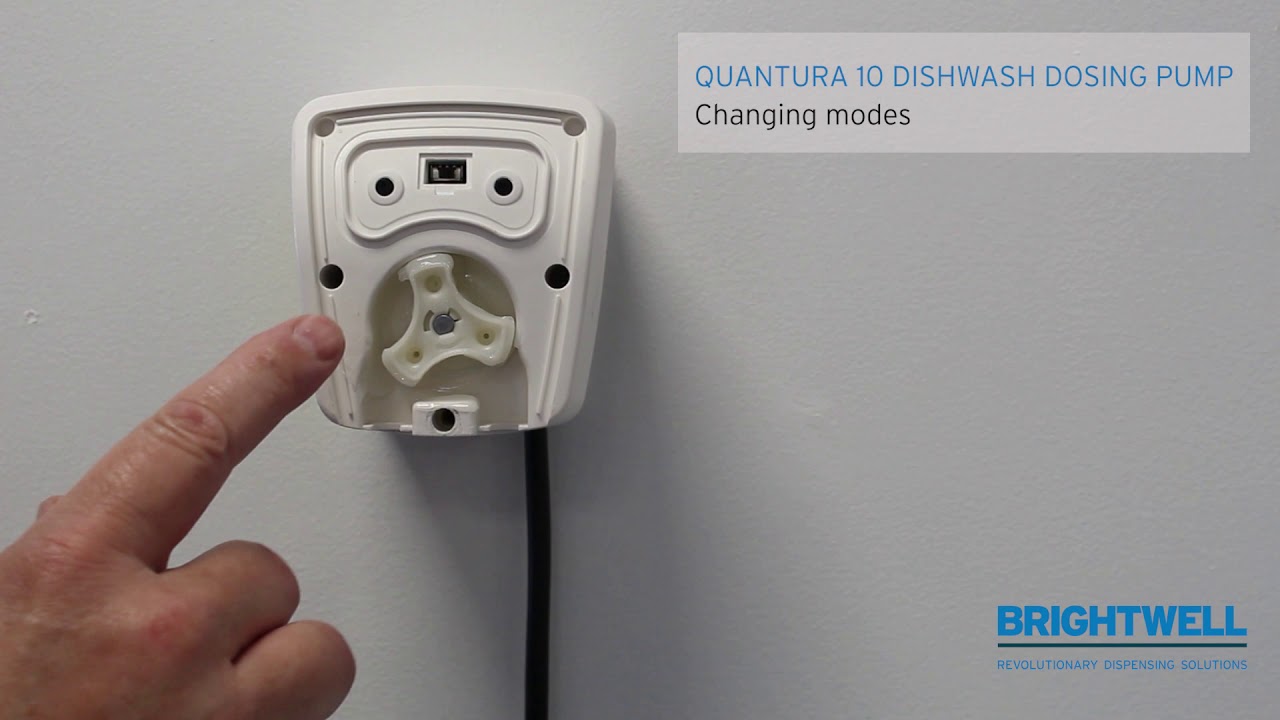Quantura 10 Dishwash dosing system - Changing the mode - YouTube