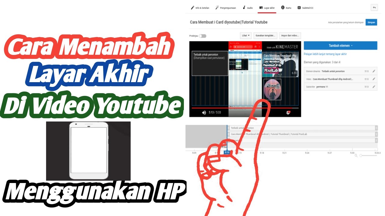 Cara Membuat Layar Akhir Di Video Youtube||Tutorial Youtube - YouTube
