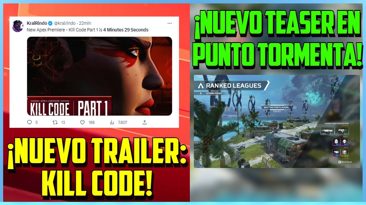 ¡Nuevo trailer: Kill Code! + ¡Nuevo teaser Apex Legends Temporada 18 ...
